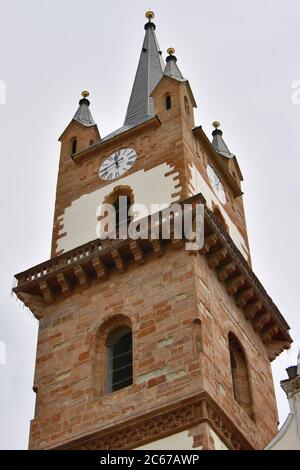 Evangelical Church in Bistrita. Built 1520-1563, Transylvania, Romania ...