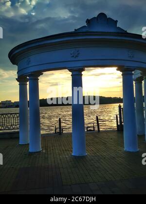 Blue sky before sunset use for background Stock Photo - Alamy