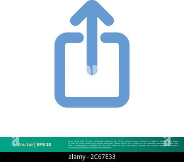 Upload file Icon vector logo set collection for web app ui Stock Vector ...