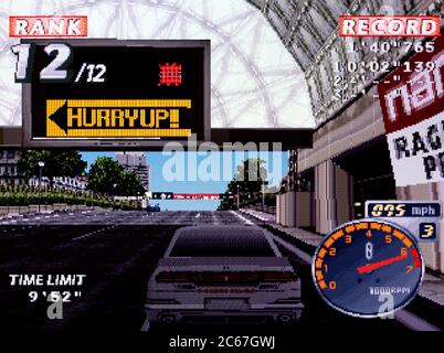 Rage Racer - Sony Playstation 1 PS1 PSX - Editorial use only Stock ...