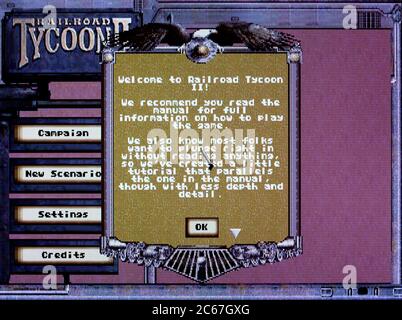 Railroad Tycoon II 2 - Sony Playstation 1 PS1 PSX - Editorial use only ...