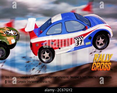 Rally Cross 2 - Sony Playstation 1 PS1 PSX - Editorial use only Stock ...