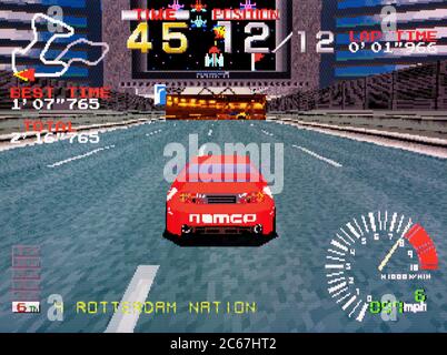 Ridge Racer - Sony Playstation 1 PS1 PSX - Editorial use only Stock ...