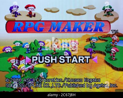 RPG Maker - Sony Playstation 1 PS1 PSX - Editorial use only Stock Photo ...