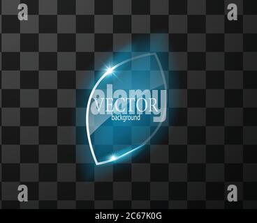 Glass vector button plane. Easy editable background Stock Vector Image ...