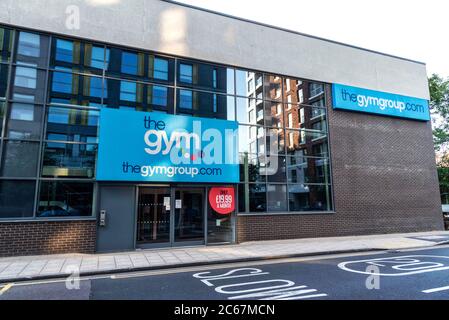 The Gym Group in Lewisham seen with shut doors.Gyms & indoors swimming ...