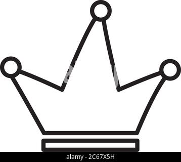 royal crown of viscount line style icon vector illustration design ...