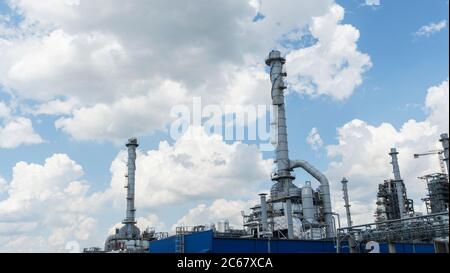 Furnace for heating oil at the refinery. The equipment for oil Stock ...