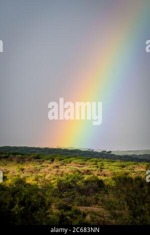 Rainbow in Namibia Stock Photo - Alamy