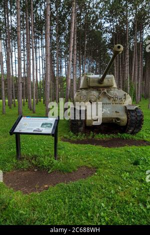 Boalsburg, PA, USA - May 23, 2012: A General Sherman Tank on display at ...