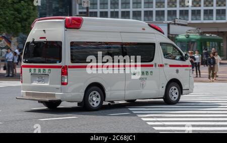 Ambulance Tokyo Japan Stock Photo - Alamy