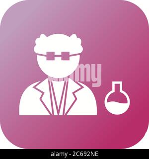 Unique Scientist Vector Glyph Icon Stock Vector Image & Art - Alamy