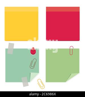 Post-it notes icons vector set Stock Vector Image & Art - Alamy