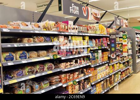 Free from aisle at Morrisons supermarket Stock Photo - Alamy