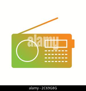 Unique Radio Set Vector Glyph Icon Stock Vector Image & Art - Alamy