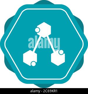Unique Chemical Structure Vector Glyph Icon Stock Vector Image & Art ...
