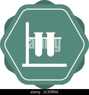 Unique Test Tubes Vector Glyph Icon Stock Vector Image & Art - Alamy