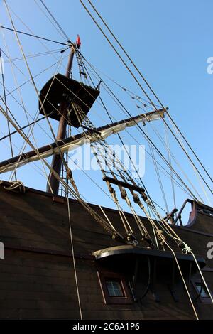 Replica Nao Victoria a carrack and the first ship to successfully ...