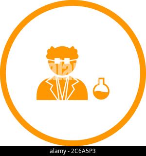 Unique Scientist Vector Glyph Icon Stock Vector Image & Art - Alamy
