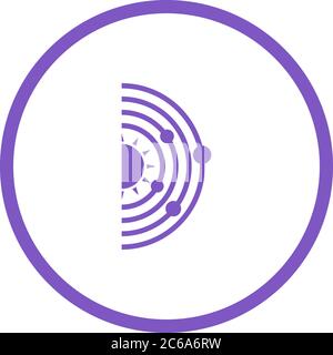 Unique Solar System Vector Glyph Icon Stock Vector Image & Art - Alamy