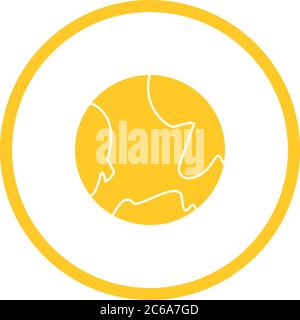 Unique Earth Vector Glyph Icon Stock Vector Image & Art - Alamy