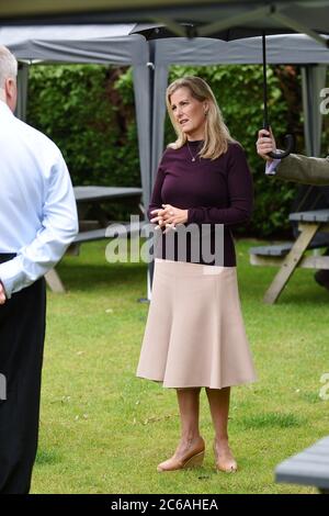 The Countess of Wessex speaks to Conrad Sturt during her visit to The ...