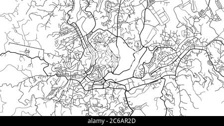 Urban vector city map of Da Lat, Vietnam Stock Vector Image & Art - Alamy
