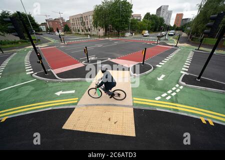 Manchester, UK. 8th July, 2020. The ‘UK-first' CYCLOPS (Cycle Optimised ...