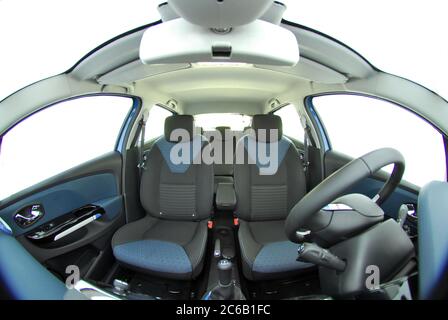 front car seats photographed with fish eye Stock Photo - Alamy