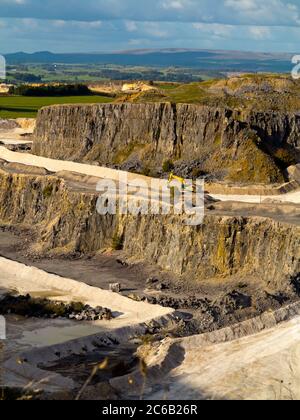 Hindlow limestone quarry in the Peak District at Earl Sterndale near to ...