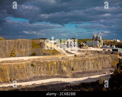 Hindlow limestone quarry in the Peak District at Earl Sterndale near ...