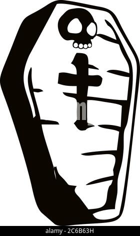 Tombstone glyph icon, halloween and rip grave, gravestone vector icon ...