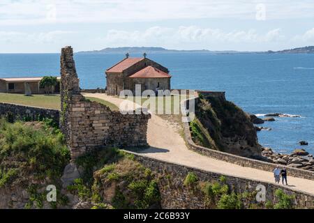 Ermida de Nosa Senora da Lanzada (church of Our Lady of Lanzada) in La ...