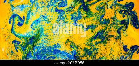 Fluid Art. Abstract blurred colorful background. Indian pattern vivid ...