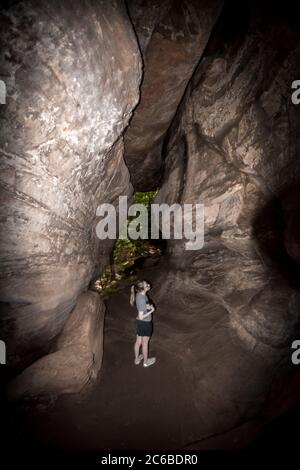 Rock House in hocking hills ohio Stock Photo - Alamy