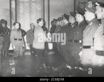 Hitler receives political leaders in the Reich Chancellery Heinrich ...