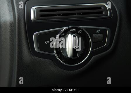 car lighting switch Stock Photo - Alamy