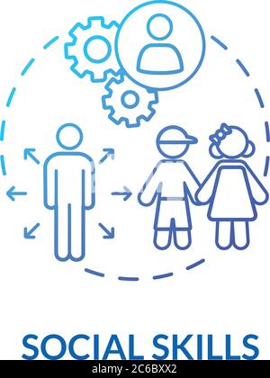 Toddlers communication skills concept icon. Early childhood education ...