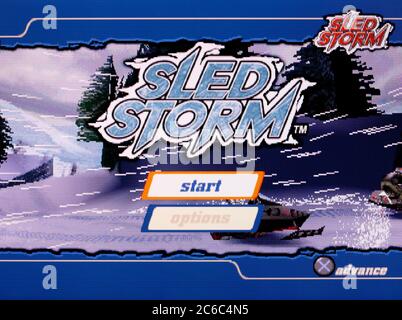 Sled Storm - Sony Playstation 1 PS1 PSX - Editorial use only Stock ...