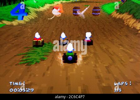 Smurf Racers - Sony Playstation 1 PS1 PSX - Editorial use only Stock ...