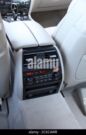 Air conditioner in rear seat of passenger car Stock Photo - Alamy