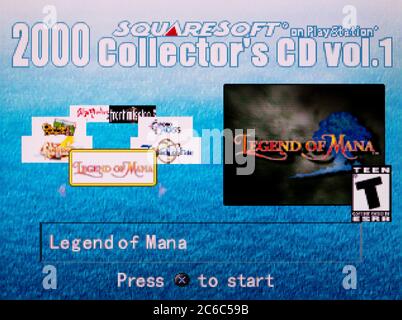 Squaresoft Collectors CD - Sony Playstation 1 PS1 PSX - Editorial use ...