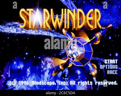 Star Winder - Sony Playstation 1 PS1 PSX - Editorial use only Stock ...