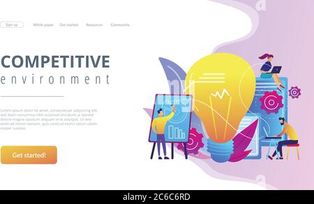 Competitive intelligence concept landing page Stock Vector Image & Art ...