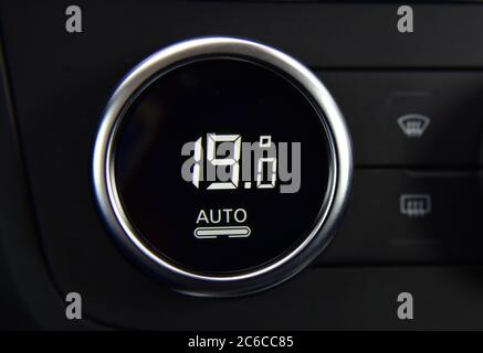 Car Air Conditioner buttons Stock Photo - Alamy