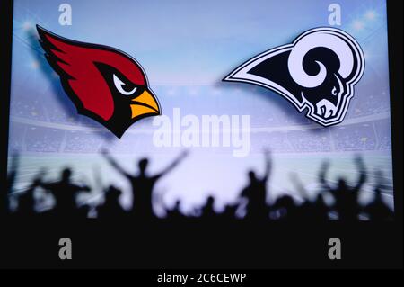 Arizona Cardinals vs. Baltimore Ravens. NFL Game. American Football ...