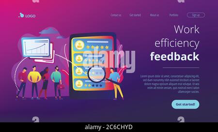 Performance rating concept landing page Stock Vector Image & Art - Alamy