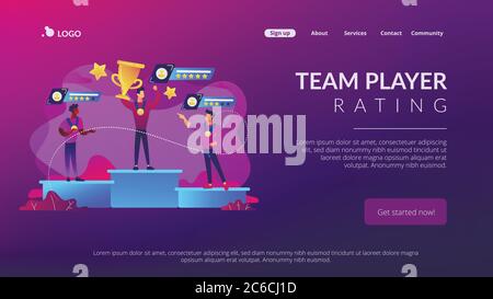 Sports rating system concept vector illustration Stock Vector Image ...