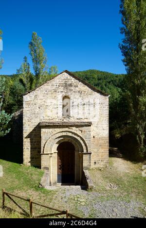 San Adrian de Sasabe Church in Borau, Huesca Province, Pyrenees, Aragon ...