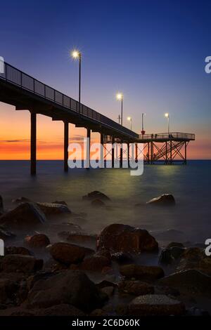Nightcliff Jetty at sunset, Darwin, Northern Territory, Australia Stock ...
